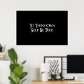 "To thine own self be true" Shakespeare Quote Poster | Zazzle