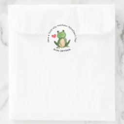 Toad-ally Awesome Valentine Sticker | Zazzle