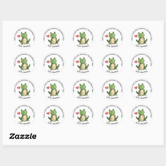 Toad-ally Awesome Valentine Sticker | Zazzle