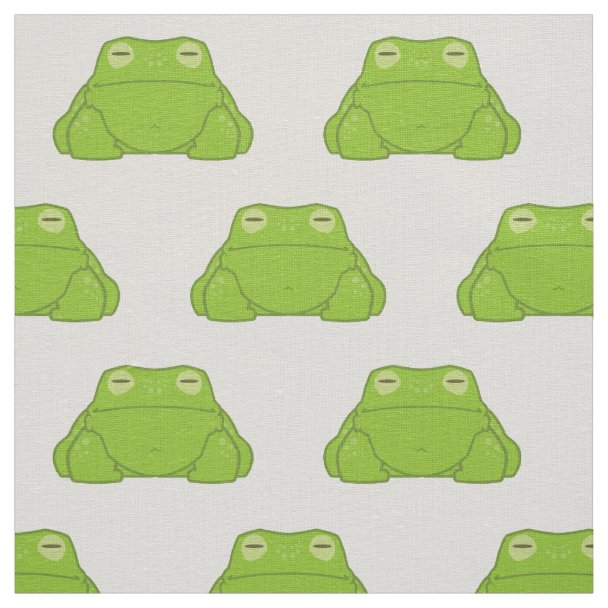 Grumpy Toads Fabric | Zazzle