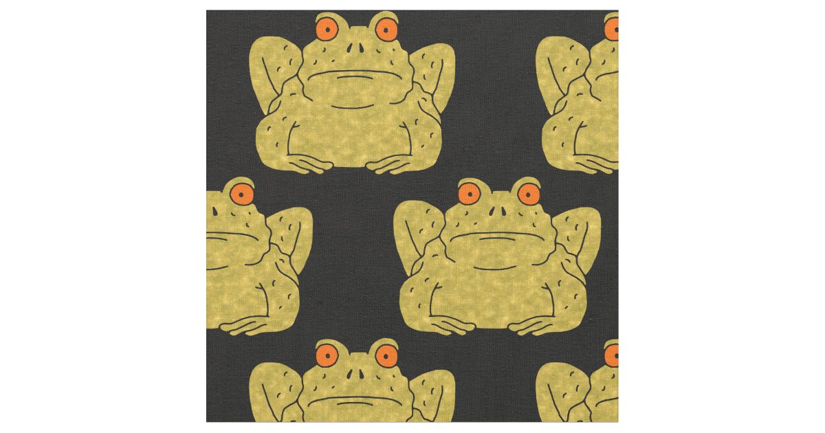 Toad Fabric | Zazzle