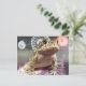 Toad frog standing up against firework background postcard | Zazzle