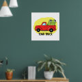 Toad Truck Funny Tow Truck Pun Poster | Zazzle
