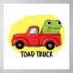 Toad Truck Funny Tow Truck Pun Poster | Zazzle