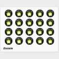 Toad Ya Funny Frog Pun Dark BG Classic Round Sticker | Zazzle