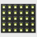 Toad Ya Funny Frog Pun Dark BG Wrapping Paper | Zazzle