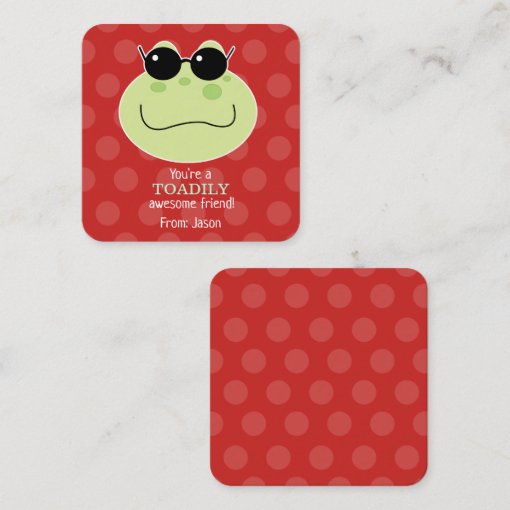Toadily Awesome Toad Valentines Day Card | Zazzle