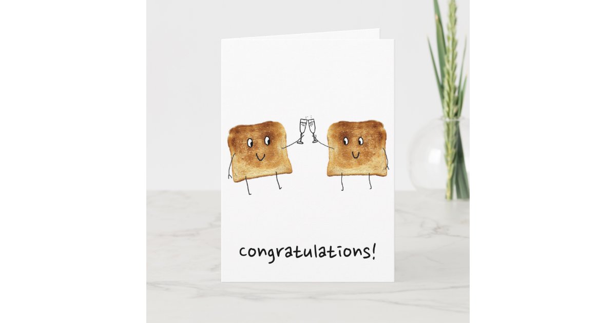 Toast Congratulations Card | Zazzle
