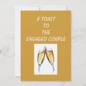TOAST-ENGAGEMENT PARTY INVITATION | Zazzle