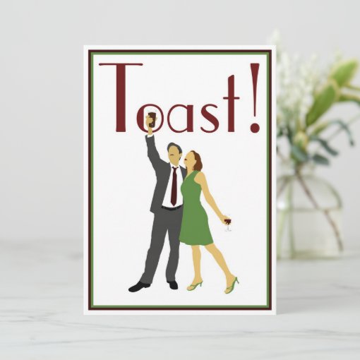 Toast! Rehearsal Dinner / Party Invitation | Zazzle