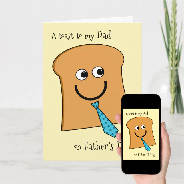 Toast to Dad on Father's Day Butter Than the Rest Card | Zazzle