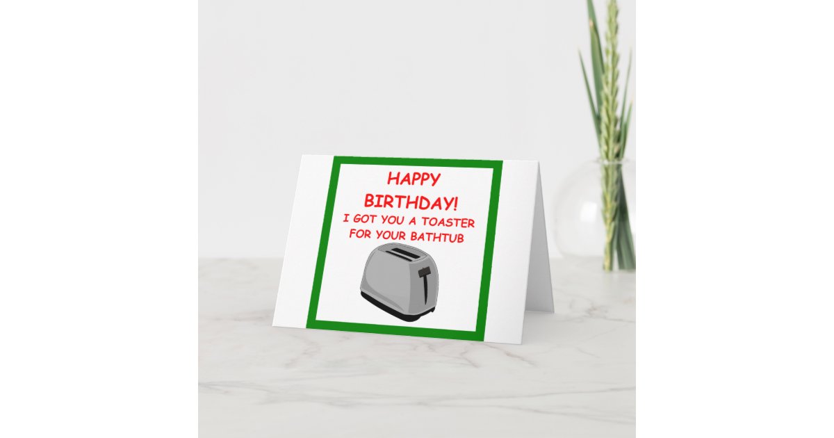 TOASTER CARD | Zazzle