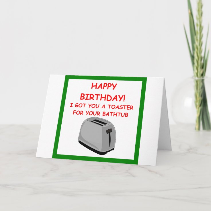 TOASTER CARD | Zazzle