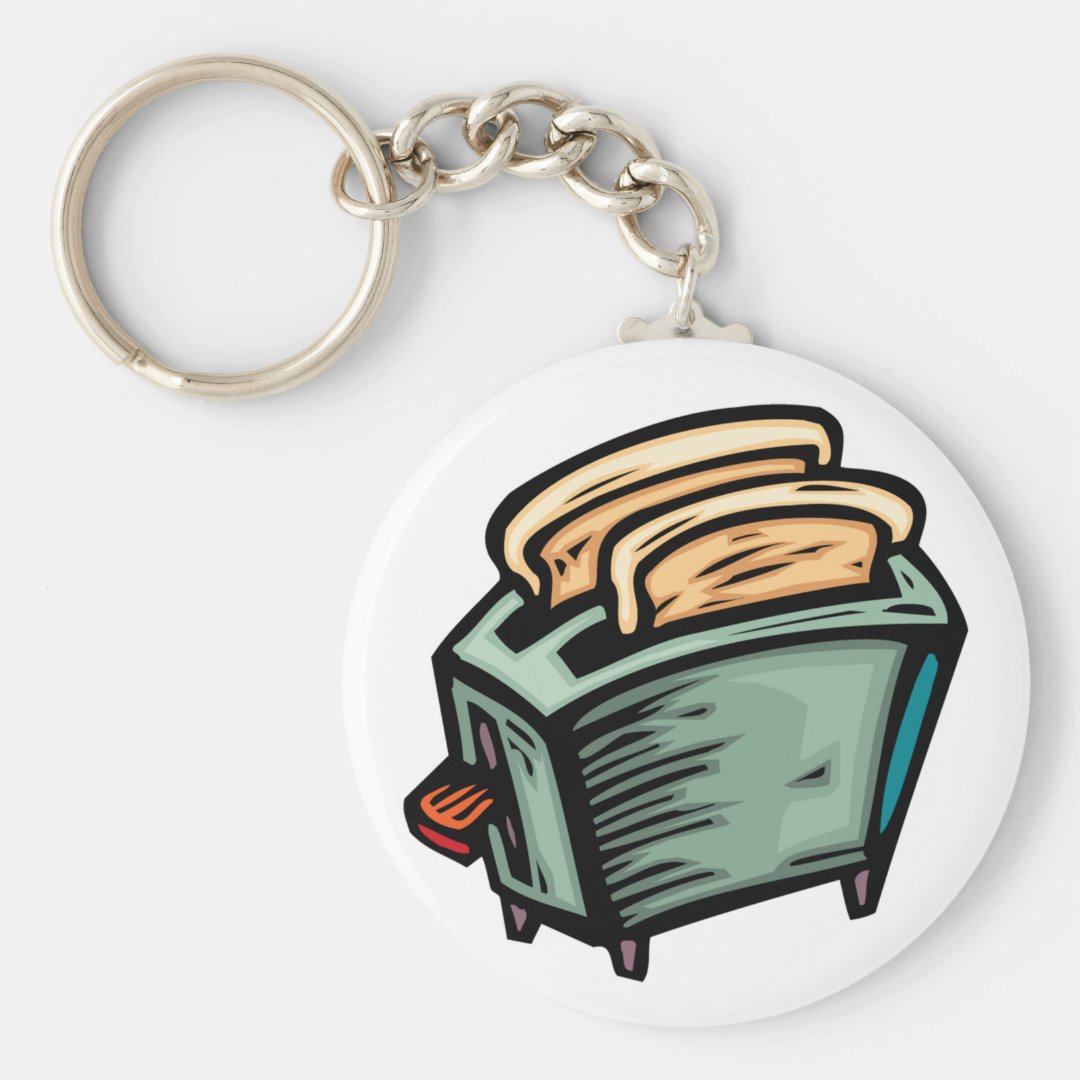 Toaster Keychain | Zazzle