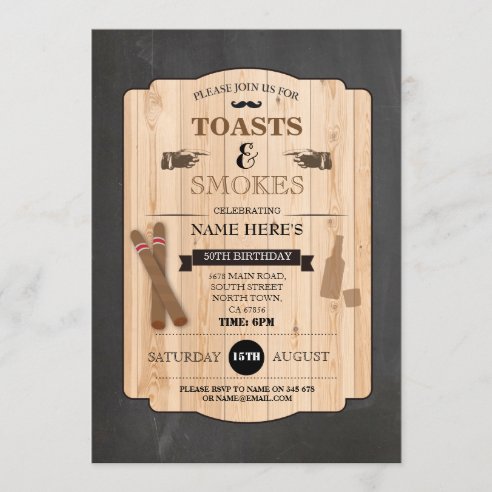 Cigars Invitations | Zazzle