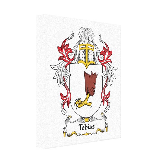Tobias Family Crest Canvas Print | Zazzle.com