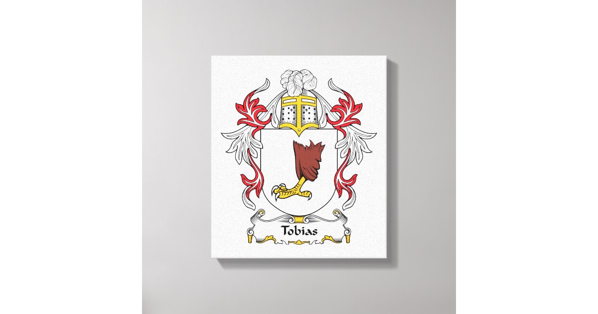 Tobias Family Crest Canvas Print | Zazzle