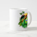 Toco Toucan with Brazil Flag Giant Coffee Mug | Zazzle