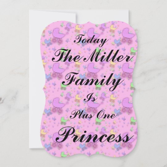 Today a Princess Was Born Announcement | Zazzle.com