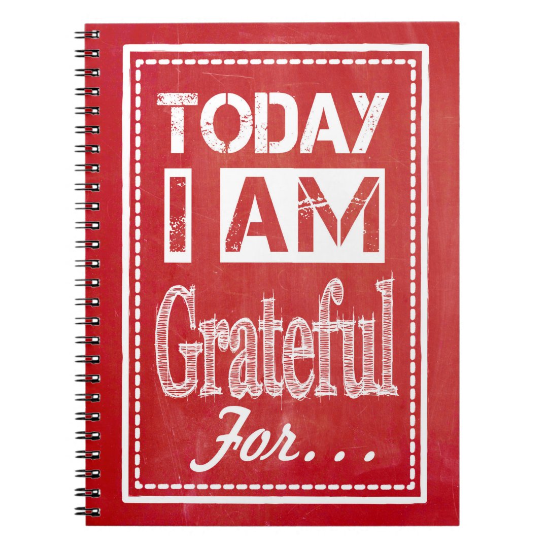 "Today I am Grateful for..." Gratitude Journal | Zazzle