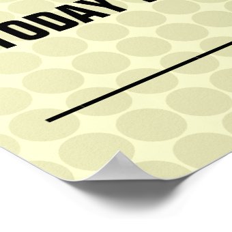 Today I Feel... Poster | Zazzle