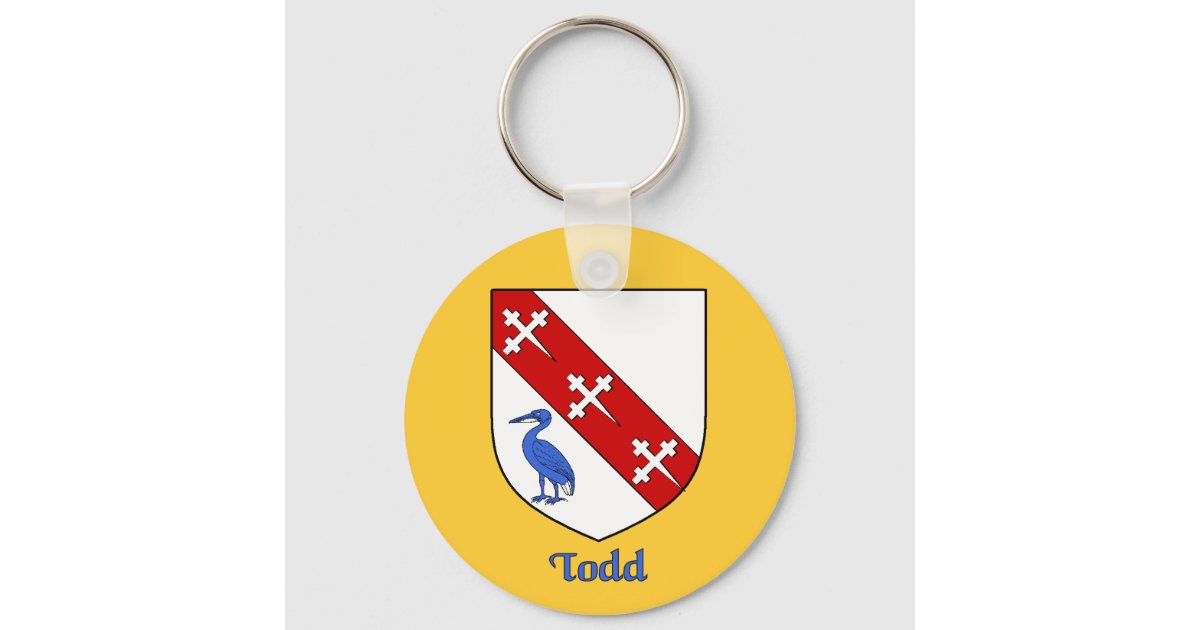Todd Family Shield Keychain | Zazzle