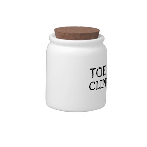 Toe Nale Clippings Jar, Safe, Bank, Gag Gift Candy Jar | Zazzle