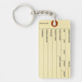 Toe Tag Key Chain | Zazzle