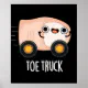 Toe Truck Funny Anatomy Body Parts Pun Dark BG Poster | Zazzle