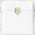 Toest Funny Toast With Toes Pun Classic Round Sticker | Zazzle
