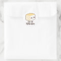 Tofu-rrific Emoji Classic Round Sticker | Zazzle