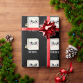 Tofuuut Funny Farting Tofu Pun Dark BG Wrapping Paper | Zazzle