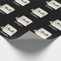 Tofuuut Funny Farting Tofu Pun Dark BG Wrapping Paper | Zazzle