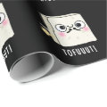 Tofuuut Funny Farting Tofu Pun Dark BG Wrapping Paper | Zazzle
