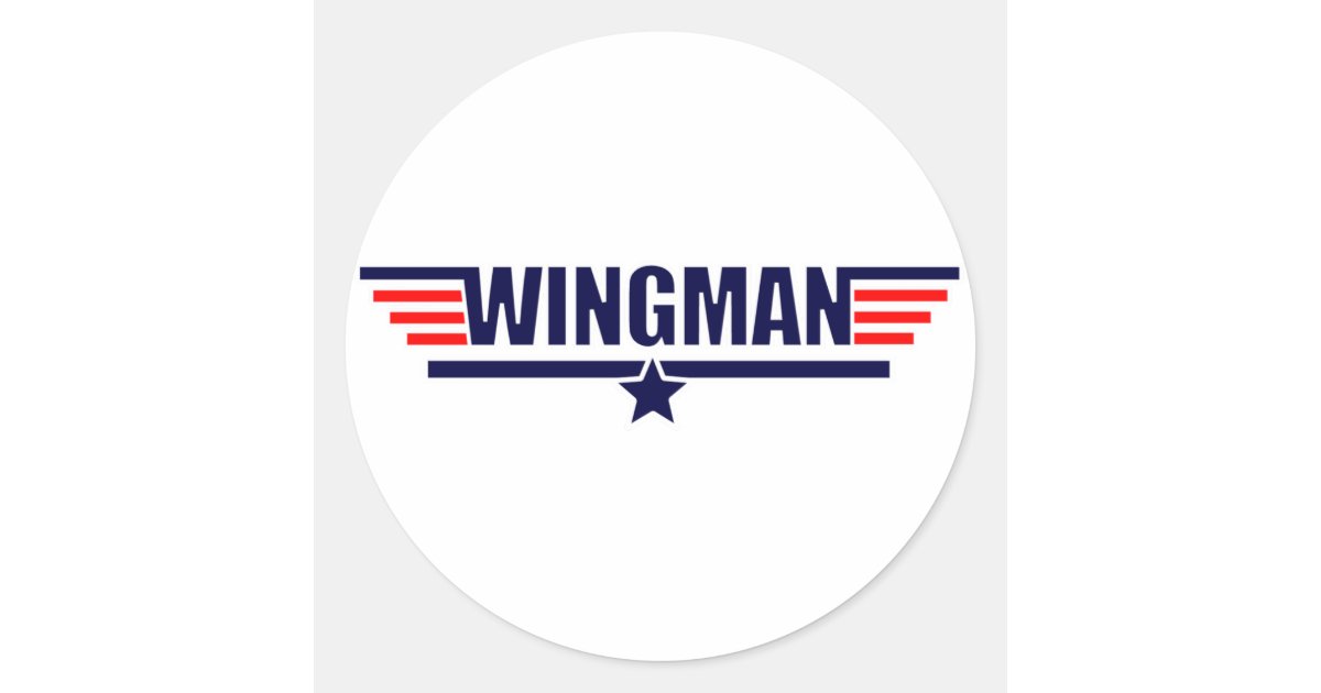 Tog Gun Wingman Classic Round Sticker | Zazzle