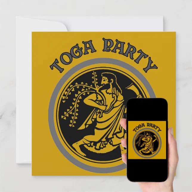 TOGA PARTY INVITATION | Zazzle