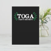 Toga Party Security Guard Funny Fraternity Invitation | Zazzle