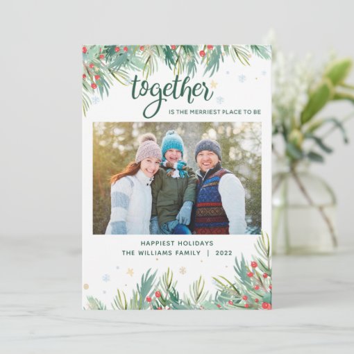 Together Christmas Holiday Card | Zazzle