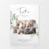 Together Multi Photo Gallery Christmas Tri-Fold Holiday Card | Zazzle
