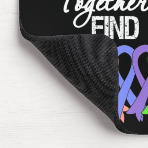 Together We Can Find a Cure Cancer Ribbons Mouse Pad | Zazzle