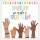 together we make a great team square sticker | Zazzle