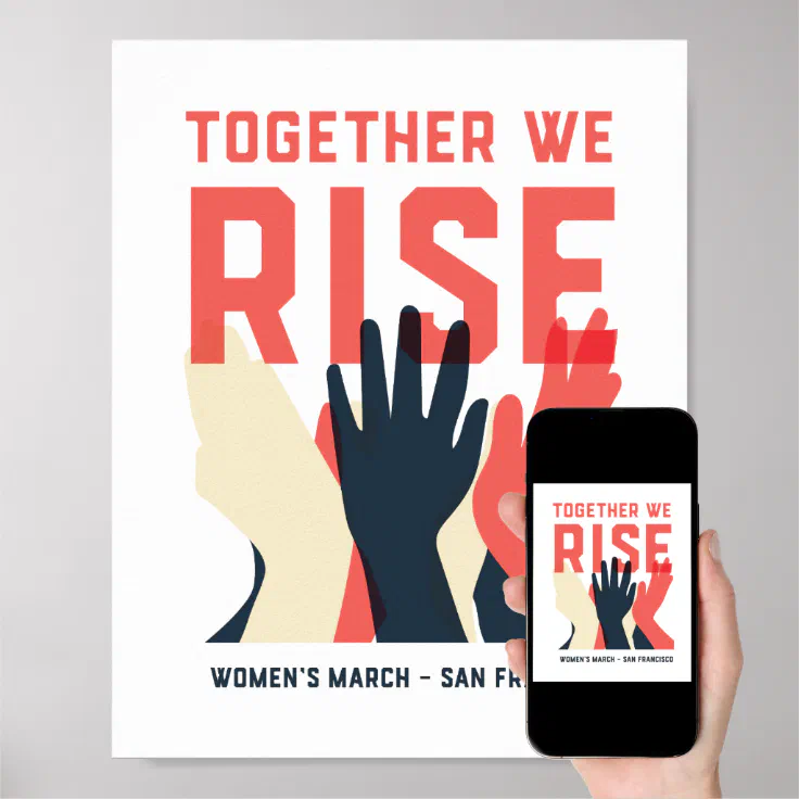 Together We Rise WMSF Poster 1 | Zazzle