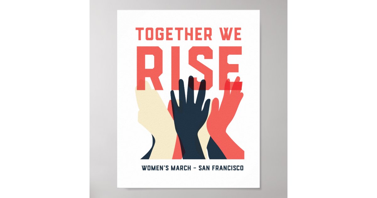Together We Rise WMSF Poster 1 | Zazzle