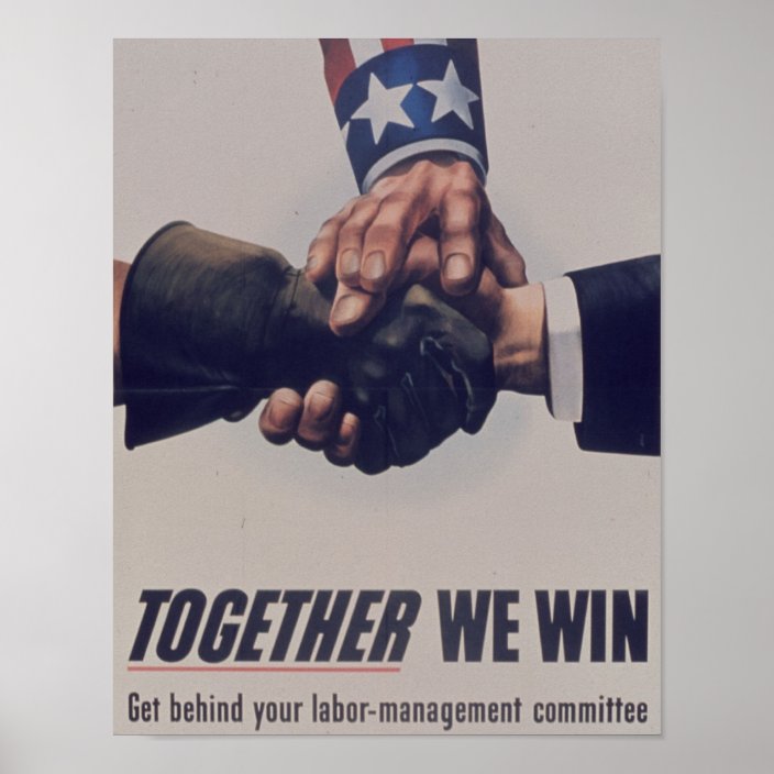 Together we win poster | Zazzle.com