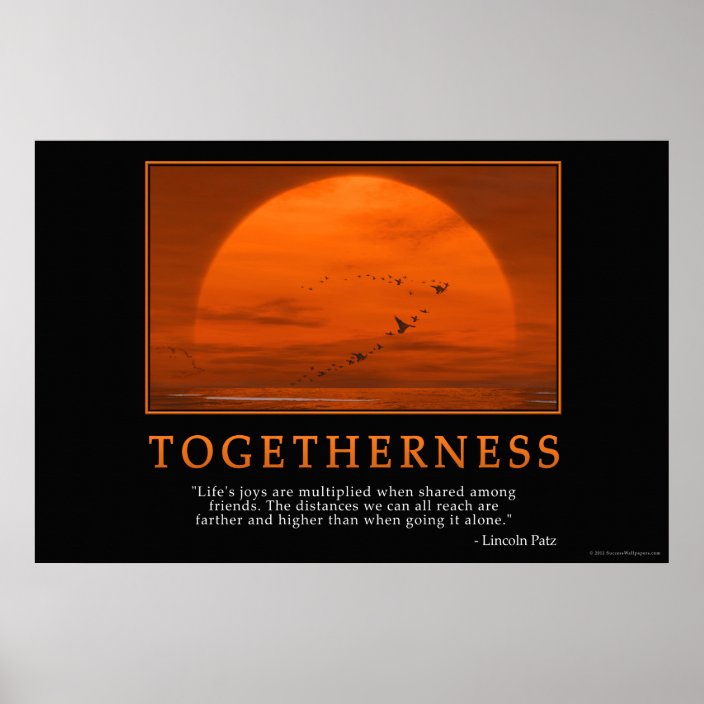 Togetherness Poster | Zazzle.com