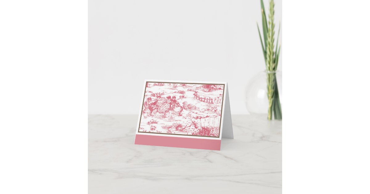Toile note card | Zazzle