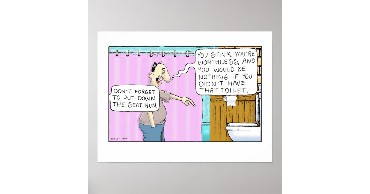 Toilet humor poster | Zazzle