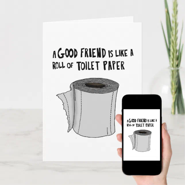 Toilet Paper Card | Zazzle