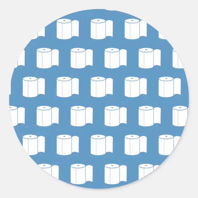 Toilet Paper Classic Round Sticker | Zazzle