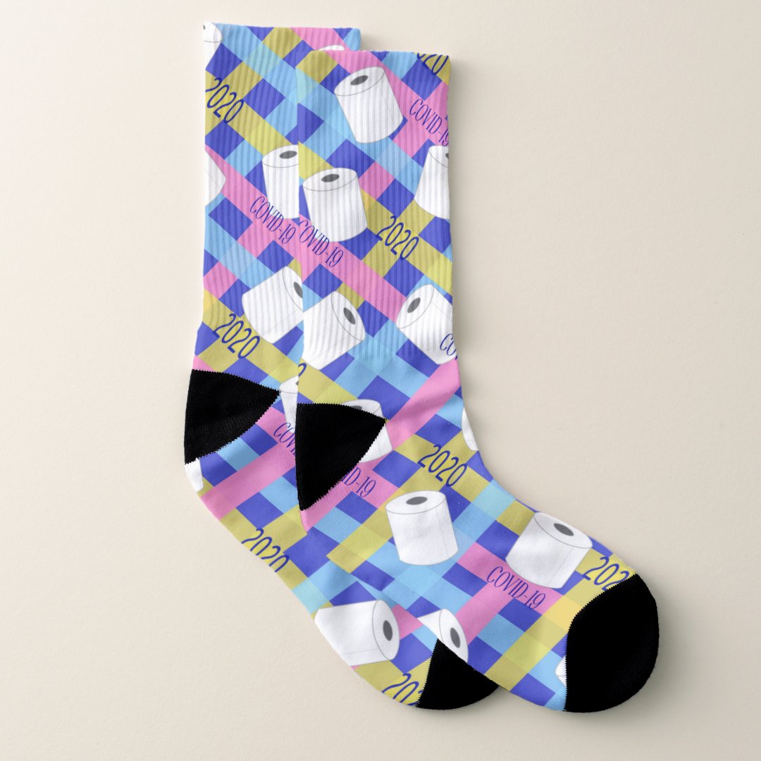 Toilet Paper COVID19 2020 Socks | Zazzle